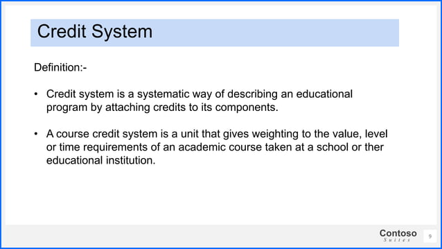 Course Equivalency, Transcript and Credit System. | PPTX | College ...