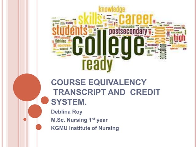 Course equivalency , presentation 1 | PPTX | Undergraduate Education ...
