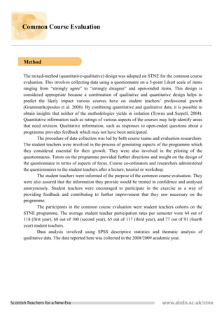 Course evaluation summary report | PDF