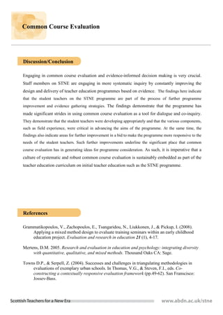 Course evaluation summary report | PDF
