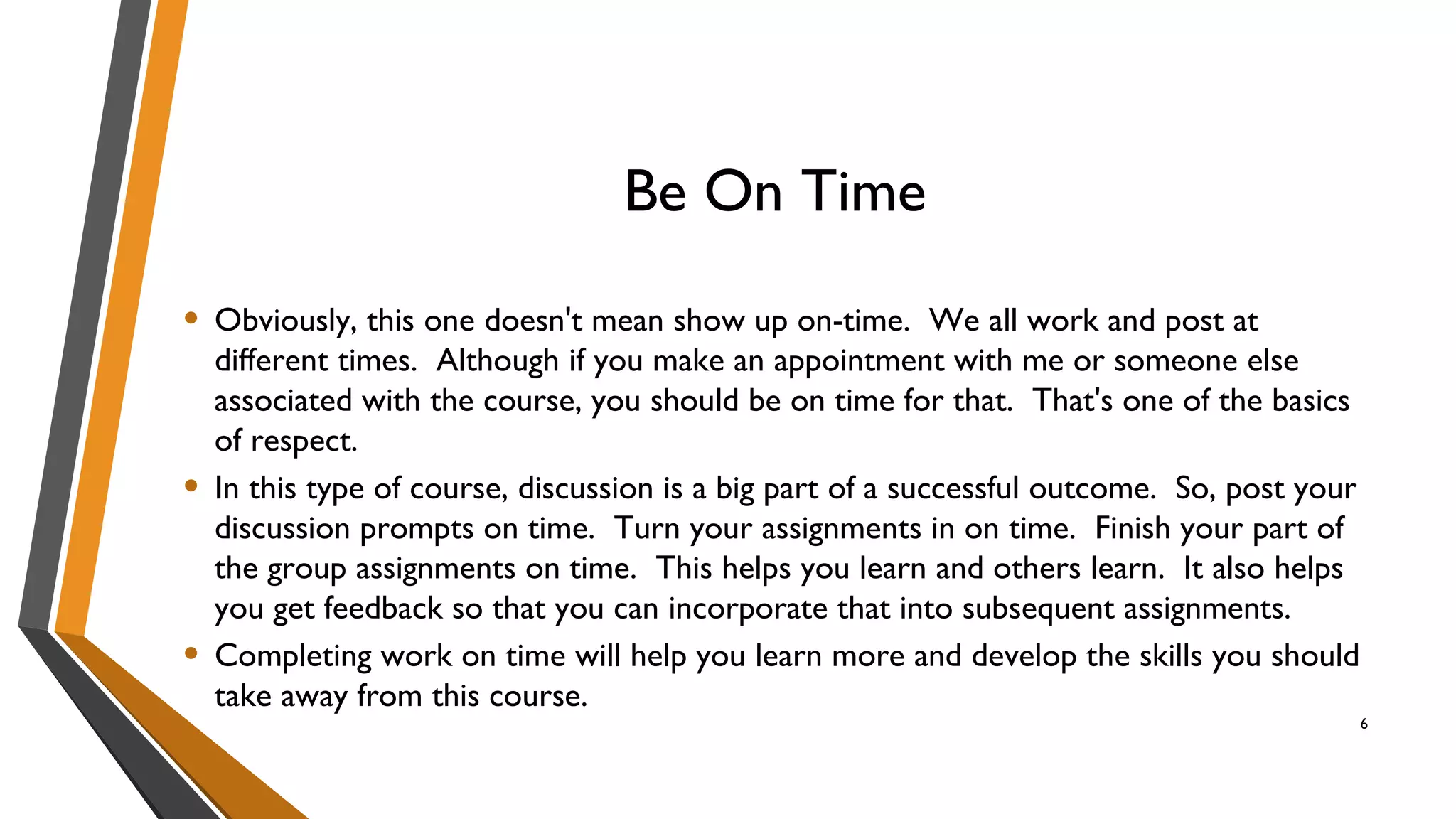 Course expectations | PPT