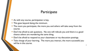 Course expectations | PPT