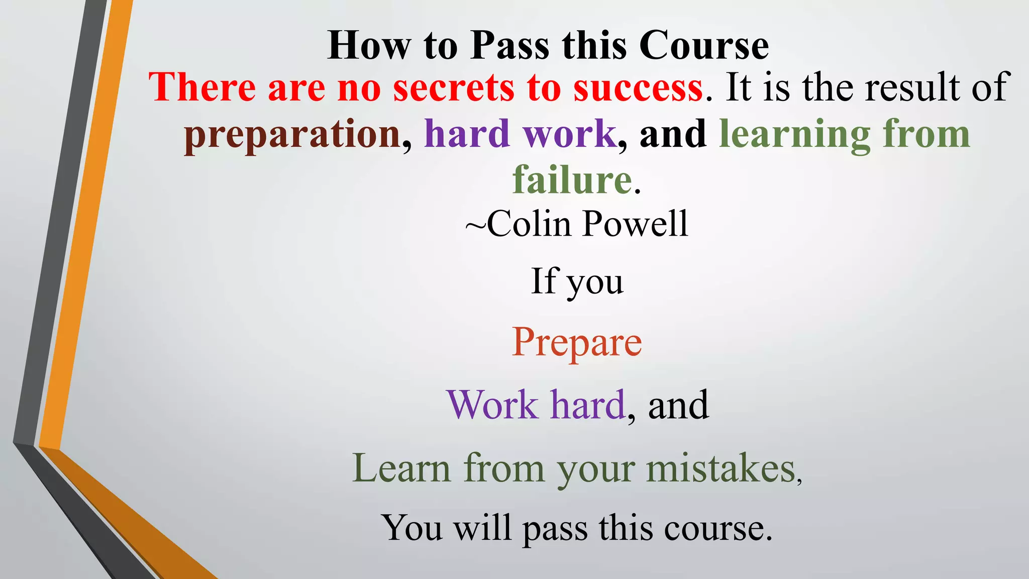 Course Expectations PP | PPT