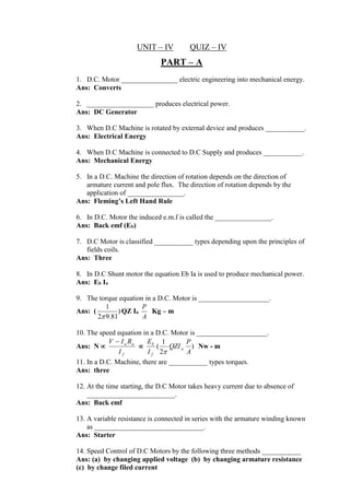 Electrical Electronics engineering document | PDF