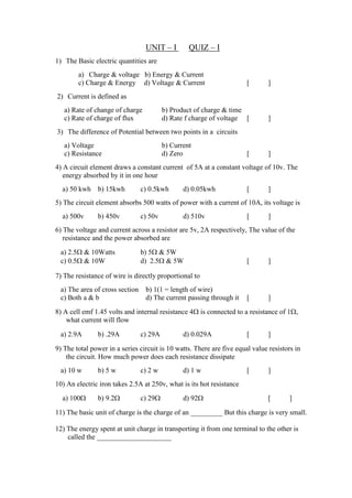 Electrical Electronics engineering document | PDF