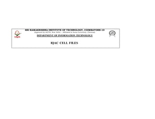 COURSE FILE FRONT PAGE.docx | College Education | Education