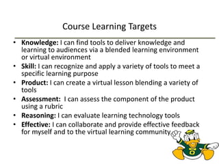 Course goals & objectives | PPTX