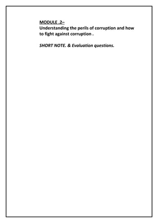 Anti corruption-Course guide vacb | DOC