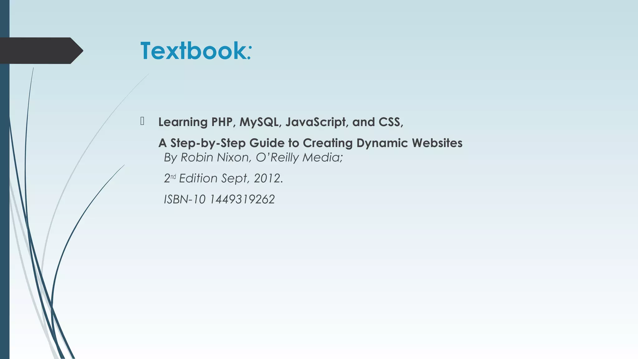 Course guidlines course book it 3548 | PPT