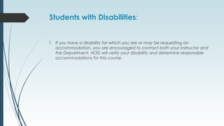 Course guidlines course book it 3548 | PPT