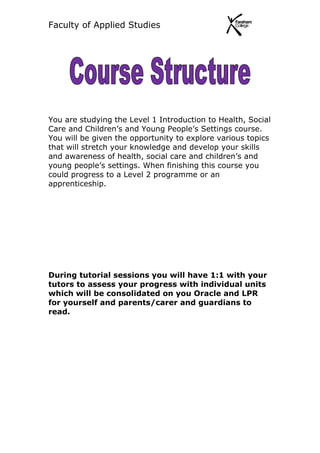 Course handbook level 1 | PDF