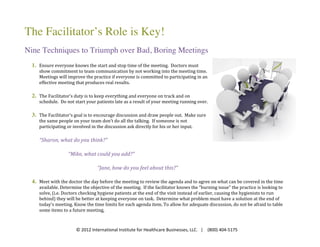 7 Easy Steps to Successful Meetings | PPT