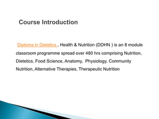 Course in Nutrition and Dietetics | PPTX
