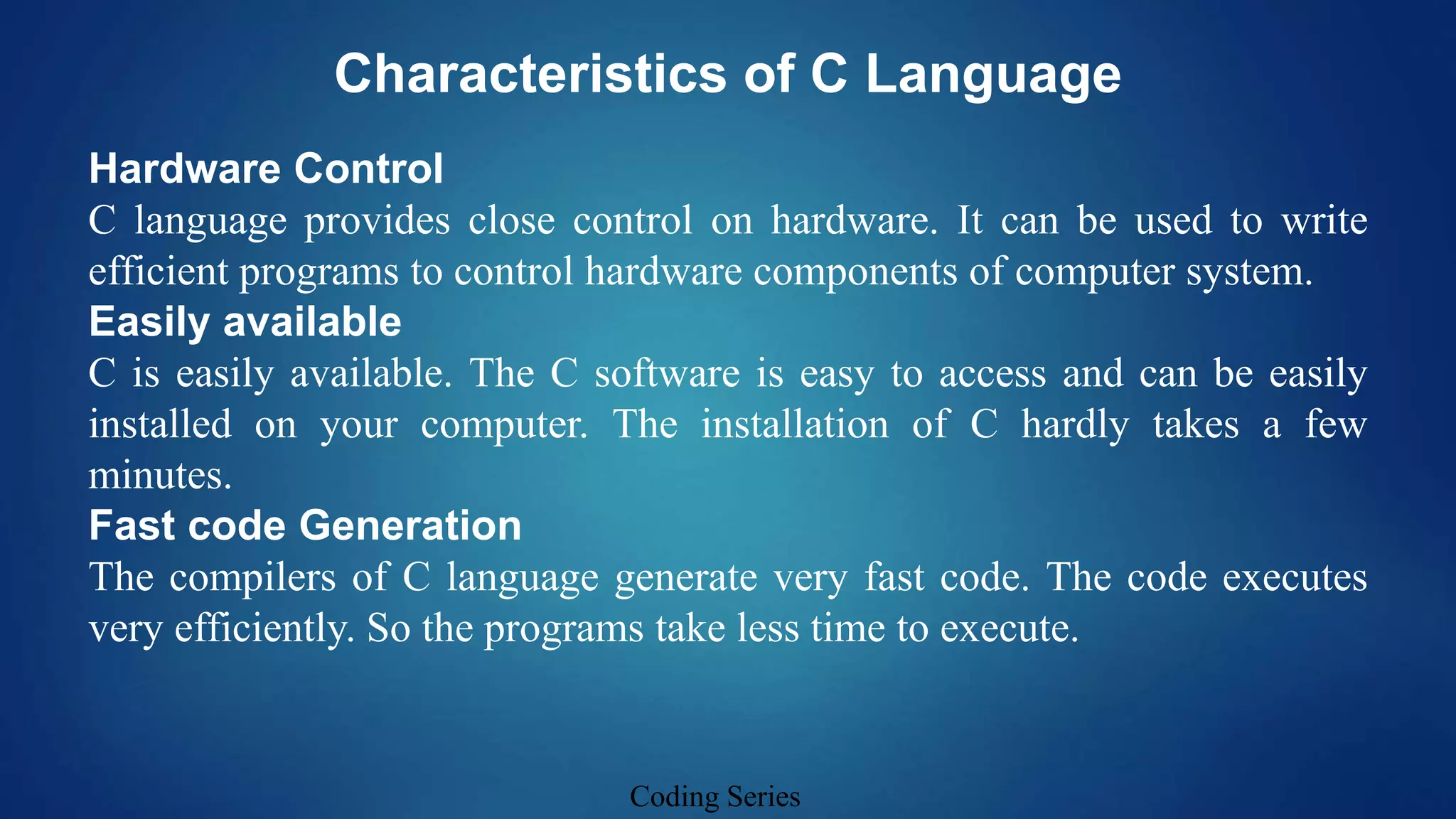 3 Introduction To C Language Learn C Programming Complete Ppt