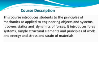 Course Introduction to mechanical engineering | PPT