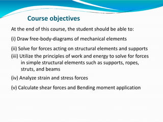 Course Introduction to mechanical engineering | PPT