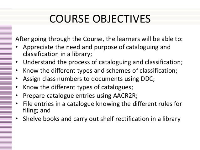 Course Introduction Examples