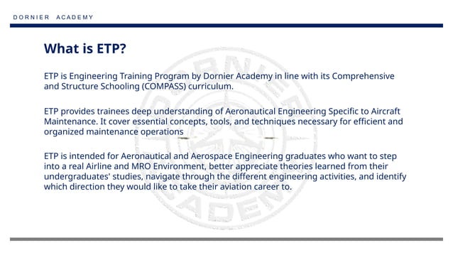 Introduction to engineering training program | PPTX