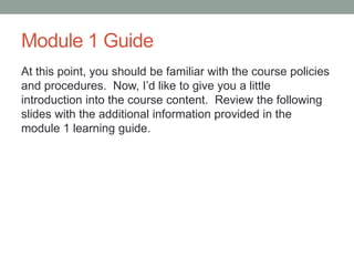 Course introduction posted | PPT