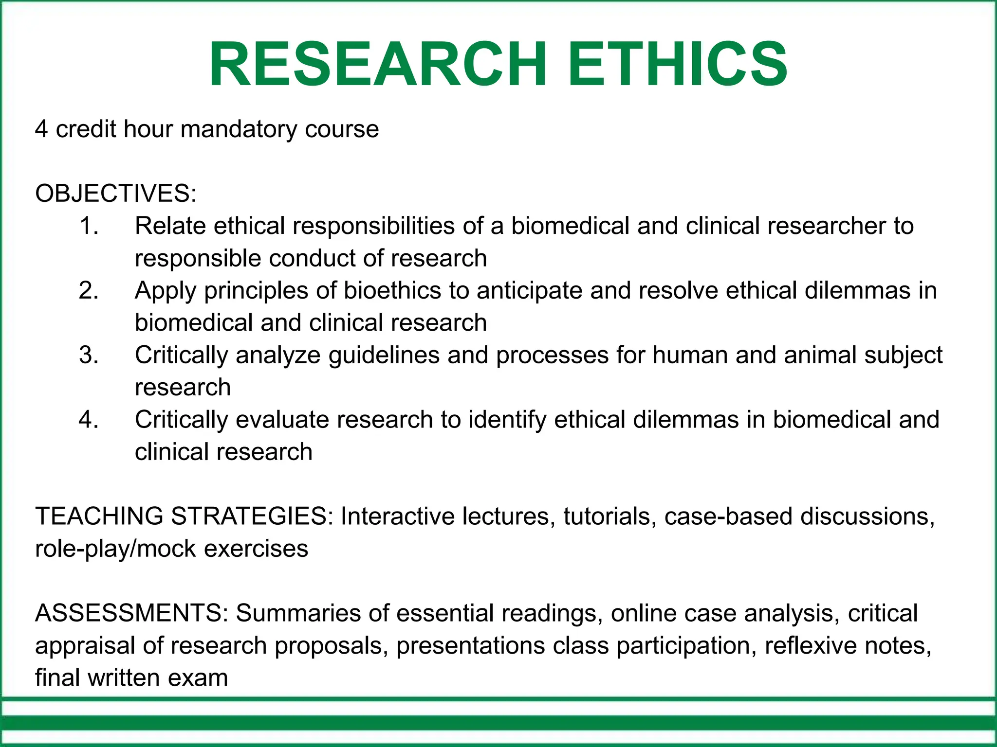 Course introduction_Research Ethics Bioethics Education.pptx