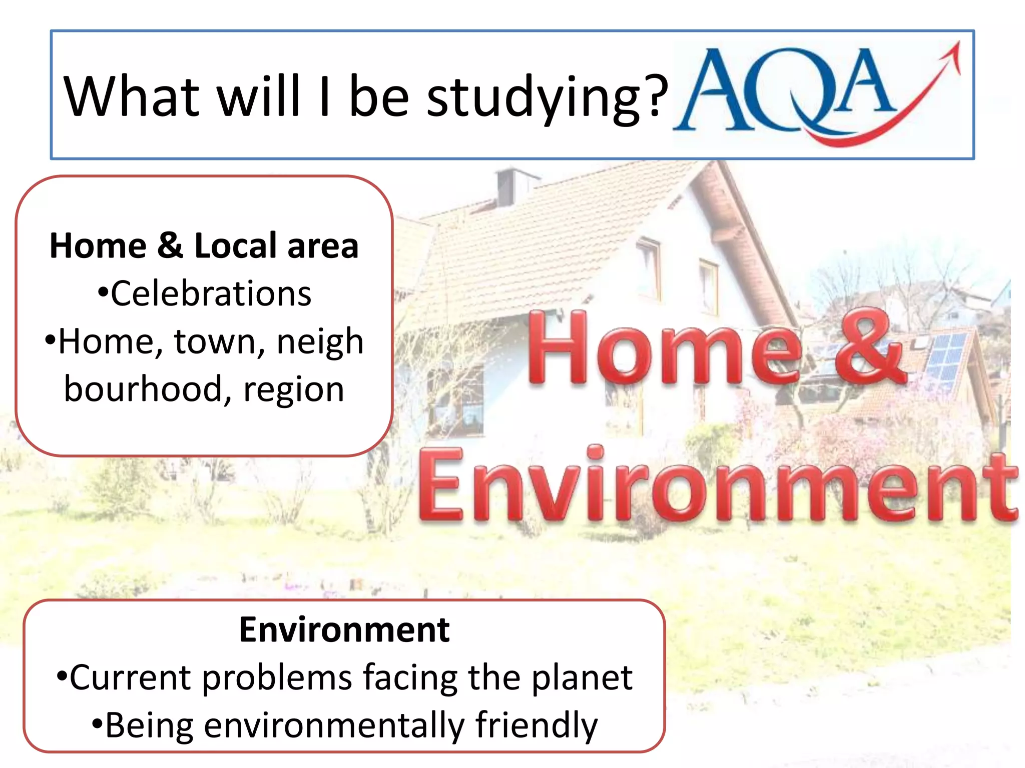 GCSE AQA French Course introduction | PPTX