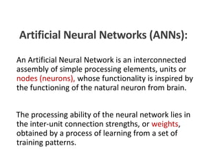 Artificial Neural Network | PPT