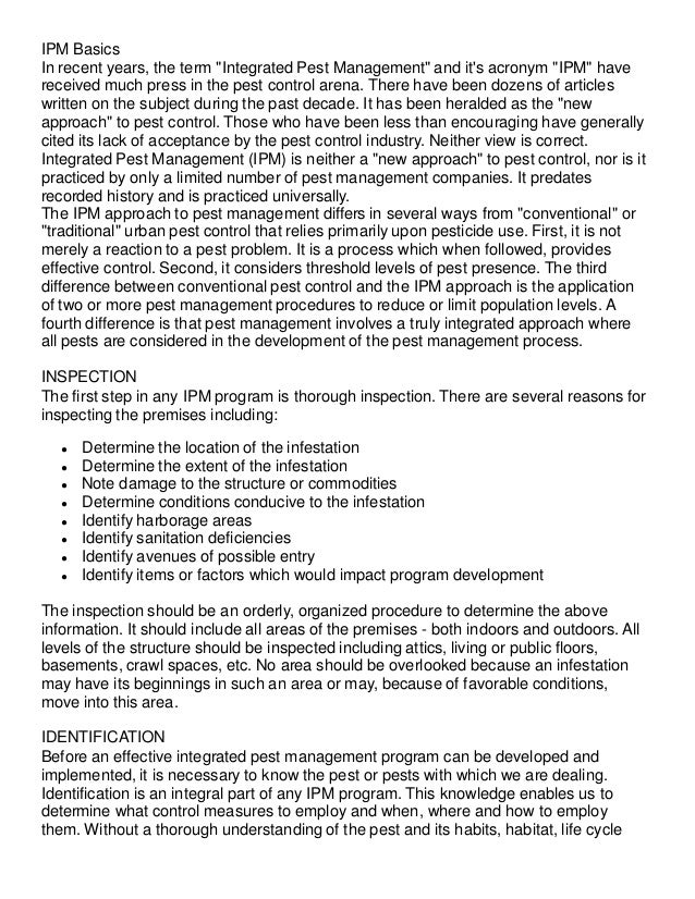 Course IPM Basics.pptx | Indoor Environmental Quality | Home & Garden