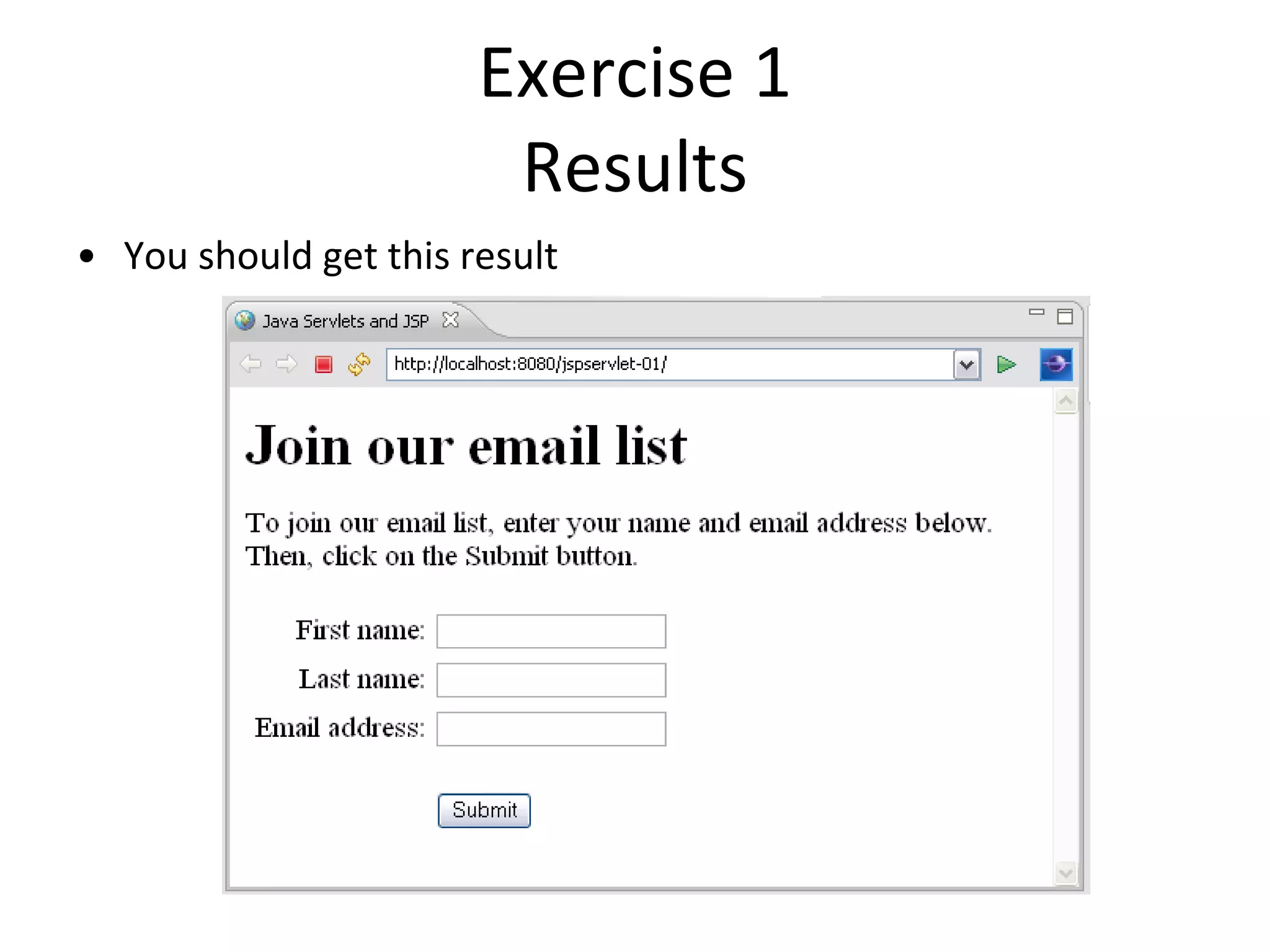 Servlet/JSP course chapter 1: Introduction to servlets | PPT