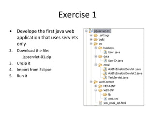 Servlet/JSP course chapter 1: Introduction to servlets | PPT
