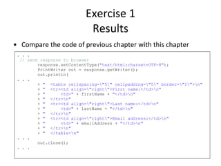 Servlet/JSP course chapter 2: Introduction to JavaServer Pages (JSP) | PPT