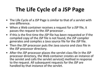 Servlet/JSP course chapter 2: Introduction to JavaServer Pages (JSP) | PPT