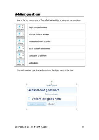 Courselab Quick start guide | PDF
