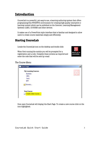 Courselab Quick start guide | PDF