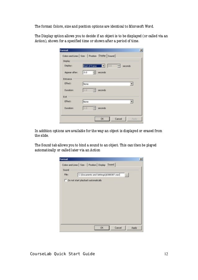 Courselab Quick start guide