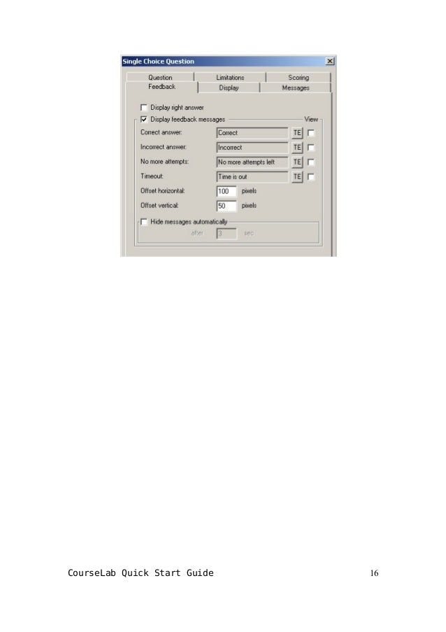 Courselab Quick start guide