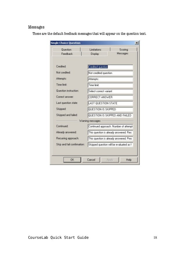 Courselab Quick start guide