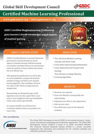 Certified Machine Learning Professional (CMLP) | PDF