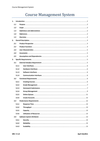 SRS Document Of Course management software system.doc