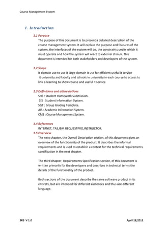 SRS Document Of Course management software system.doc