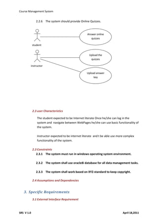 SRS Document Of Course management software system.doc