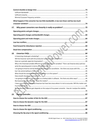 Digital Control of Power Electronics Course Manual Index | PDF