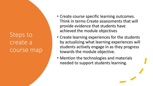 Course mapping | PPT