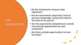 Course mapping | PPT