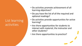 Course mapping | PPTX