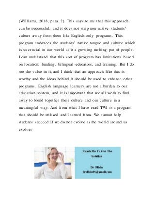 Course Methods of Structured English Immersion for Secondary Educ | PDF