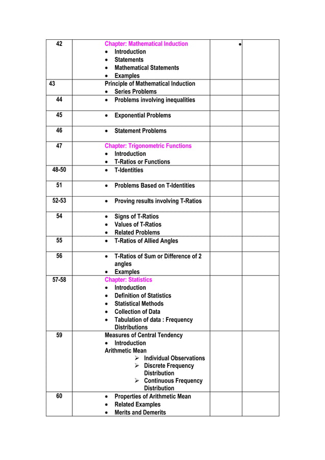 Course Module Bridge Course In Maths
