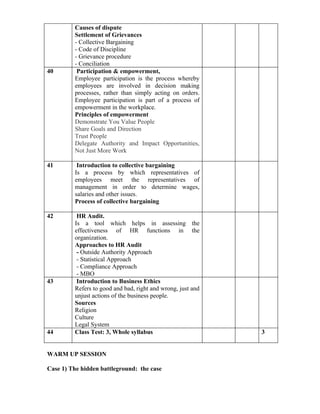 Course module hrm | PDF