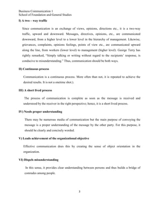 Business Communication: Course notes topic 1-210613 024331 | PDF