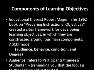 Course objectives | PPT