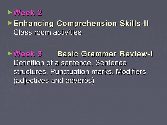 Course objectives & outline (eng.) | PPT